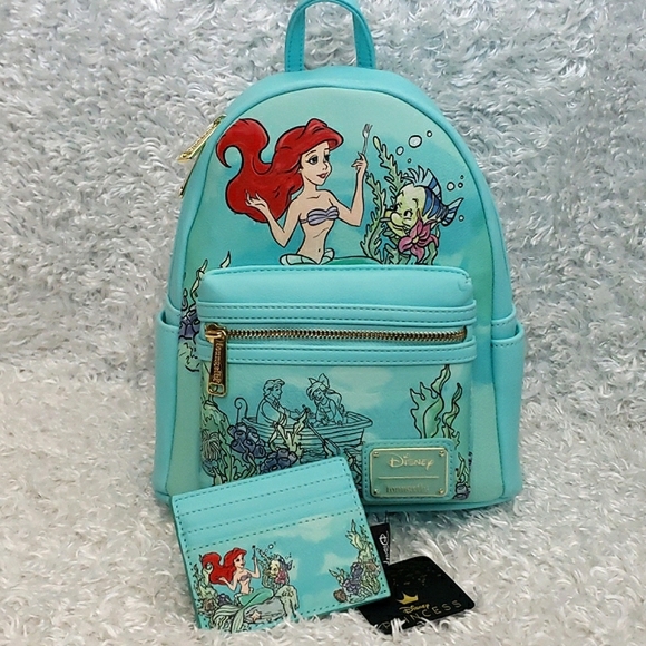 Loungefly | Bags | Nwt Loungefly My Little Mermaid Mini Backpack And ...
